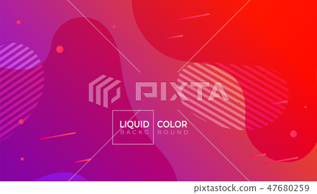 Liquid gradient colorful geometric background. - Stock Illustration ...