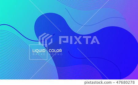 Liquid gradient colorful geometric background. - Stock Illustration ...