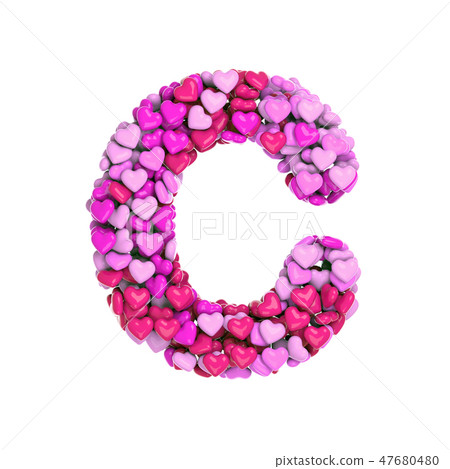 Letter C In Heart