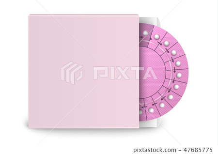 Vector Realistic Packaging of Birth Control... - Stock Illustration ...