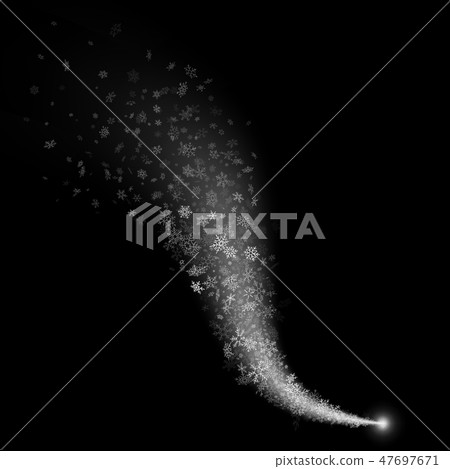 Effect of white glitter trail star. Sparkling... - Stock Illustration ...