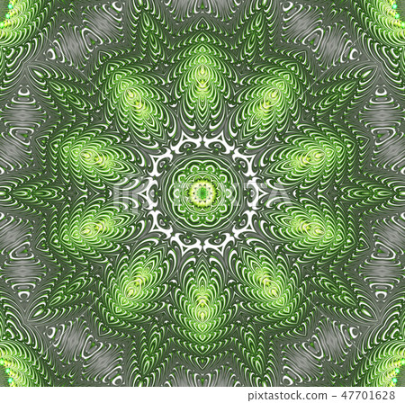 abstract fractal futuristic green pattern - Stock Illustration ...
