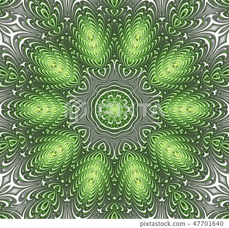 abstract fractal futuristic green pattern - Stock Illustration ...