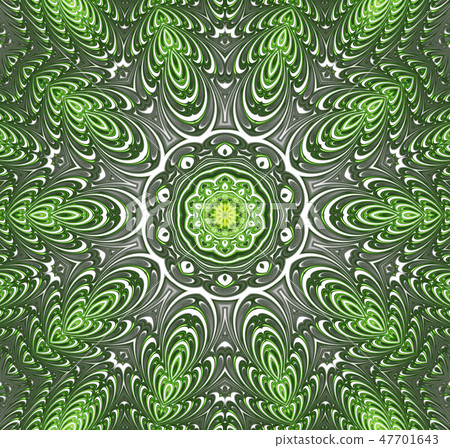 abstract fractal futuristic green pattern - Stock Illustration ...