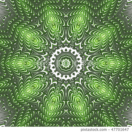 abstract fractal futuristic green pattern - Stock Illustration ...