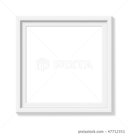 White square picture frame - Stock Illustration [47712351] - PIXTA