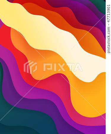 Vivid color abstract geometric background - Stock Illustration ...