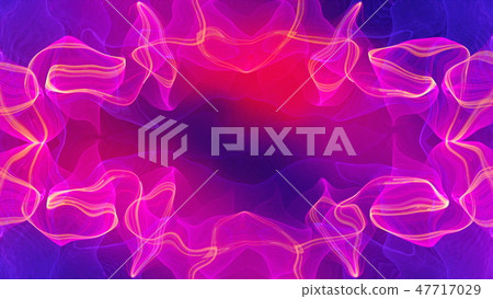 Abstract pink round waves are in space for... - Stock Illustration ...