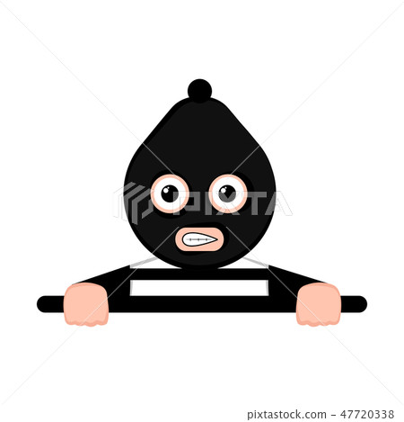 Scared thief cartoon - Stock Illustration [47720338] - PIXTA