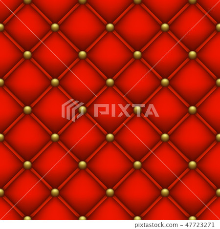 Red background from quilted fabric - Stock Illustration [47723271] - PIXTA