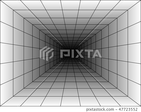 Grid tunnel underground passage image - Stock Illustration [47723552 ...