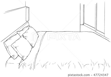 Manga style pen image illustration hotel - Stock Illustration [47724347 ...