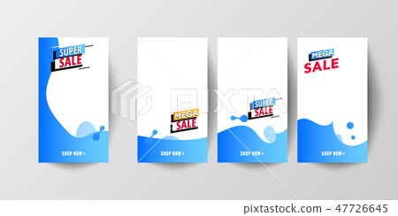 Mobile Sale banners template set - Stock Illustration [47726645] - PIXTA
