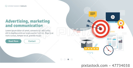 Advertising, marketing and communication - Stock Illustration [47734038 ...