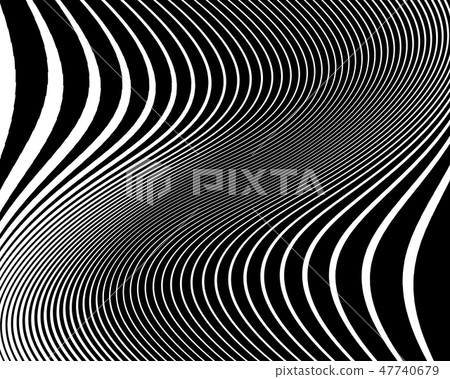 Wavy pattern. Texture with wavy, curves lines. - Stock Illustration ...