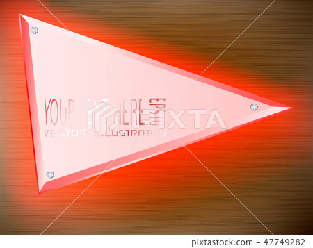 Acrylic label LED light decoration on label. - Stock Illustration ...