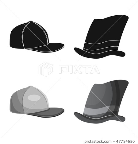 Vector design of headwear and cap logo.... - Stock Illustration ...