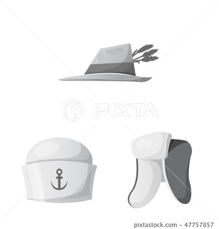 Isolated object of headwear and cap icon.... - Stock Illustration ...