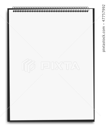 Vertical spiral notepad isolated. - Stock Illustration [47757992] - PIXTA