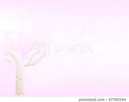 Sakura tree Japanese paper illustration - Stock Illustration [47760594 ...