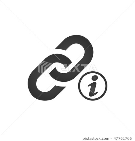Link Icon with info. informational link concept. - Stock Illustration ...