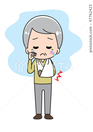 Old man fracting - Stock Illustration [47762425] - PIXTA
