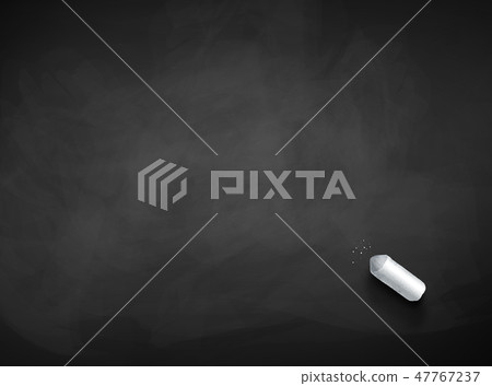 Chalkboard texture with realistic piece of chalk - Stock Illustration ...