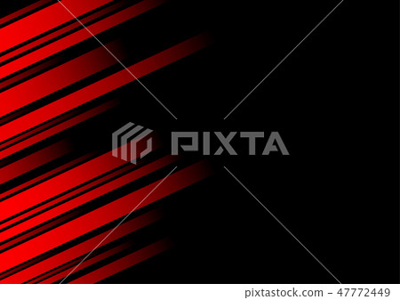 Abstract red line and black background - Stock Illustration [47772449 ...