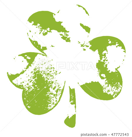 Grunge Clover Leaf - Stock Illustration [47772543] - PIXTA