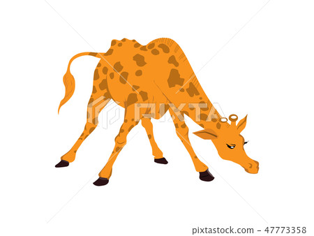 giraffe animal simply - Stock Illustration [47773358] - PIXTA