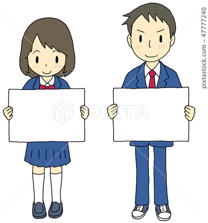 Student with a blank sheet - Stock Illustration [47777240] - PIXTA