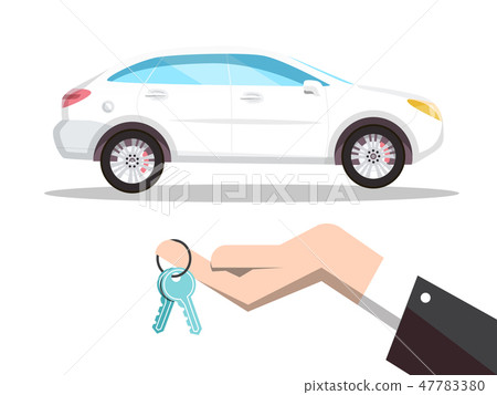 New Car Concept with Keys in Hand - Stock Illustration [47783380] - PIXTA