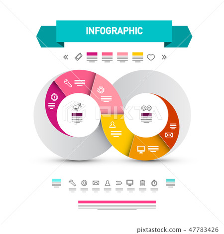 Infinity Symbol on Infographic Layout. - Stock Illustration [47783426 ...