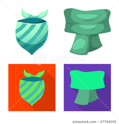 Vector illustration of scarf and shawl logo.... - Stock Illustration ...