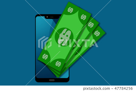 Digital mobile wallet concept - Stock Illustration [47784256] - PIXTA