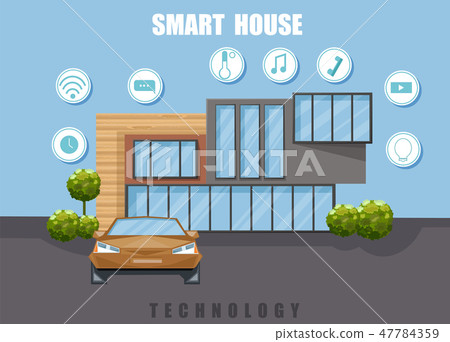 Smart House Vector flat style. Utilities icons. - Stock Illustration ...