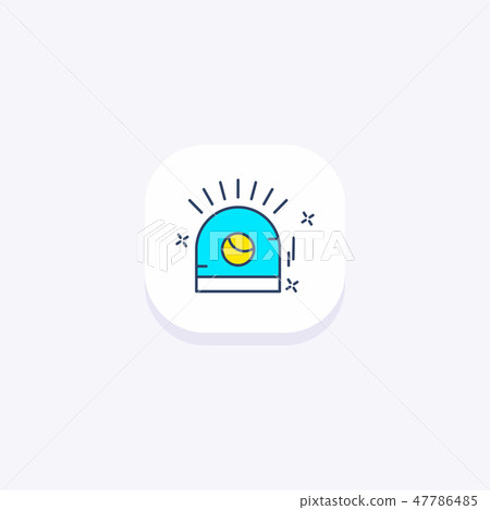 Cyber security icon with light - Stock Illustration [47786485] - PIXTA