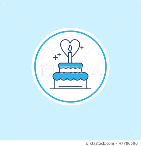 Mother's day blue icon with - Stock Illustration [47786590] - PIXTA