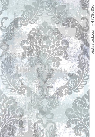 Rococo texture pattern Vector. Floral ornament - Stock Illustration ...