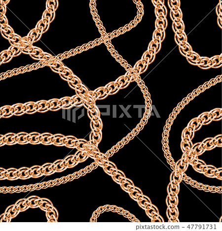 Seamless pattern with chain for fabric design.-插圖素材 [47791731] - PIXTA圖庫