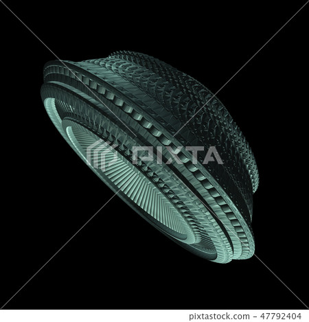 Futuristic Design For Alien Technology Isolated - Stock Illustration ...