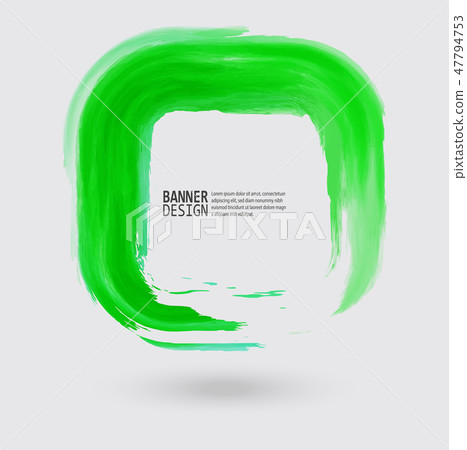 vector green ink square stroke - Stock Illustration [47794753] - PIXTA