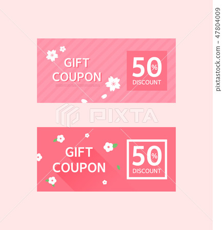 Spring coupons - Stock Illustration [47804009] - PIXTA
