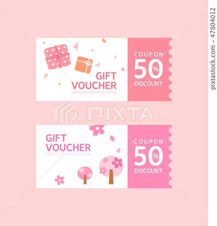 Spring coupons - Stock Illustration [47804012] - PIXTA