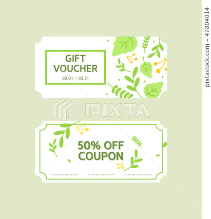 Spring coupons - Stock Illustration [47804014] - PIXTA