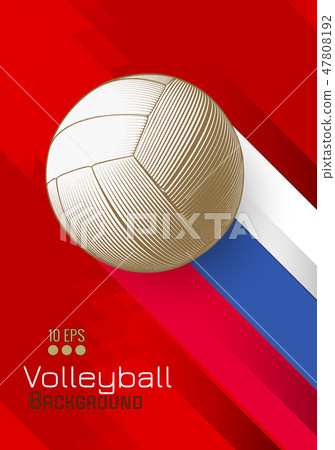 Volleyball illustration template layout BG - Stock Illustration ...