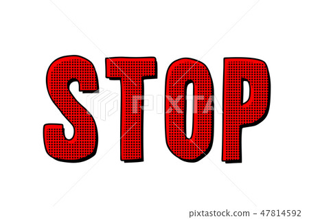 stop word text - Stock Illustration [47814592] - PIXTA