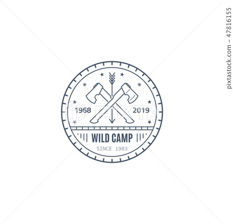 Wild camp logo - Stock Illustration [47816155] - PIXTA