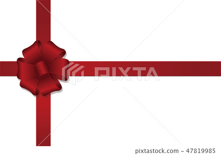Crossed Ribbon / Ribbon Flower Illustration /... - Stock Illustration ...