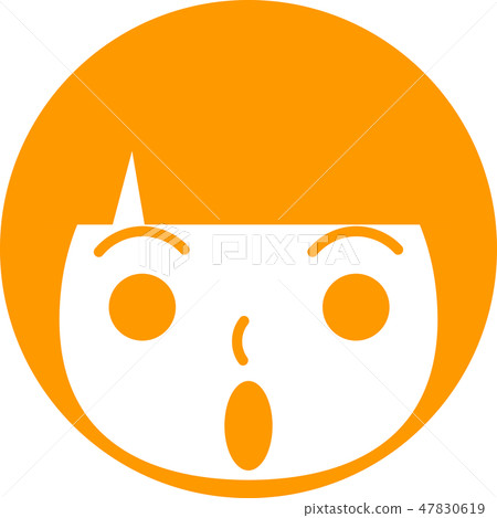 Facial expression circle icon vector surprised... - Stock Illustration ...